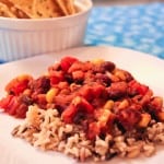 Vegetarian Bean Stew with Brown Rice - The Picky Eater