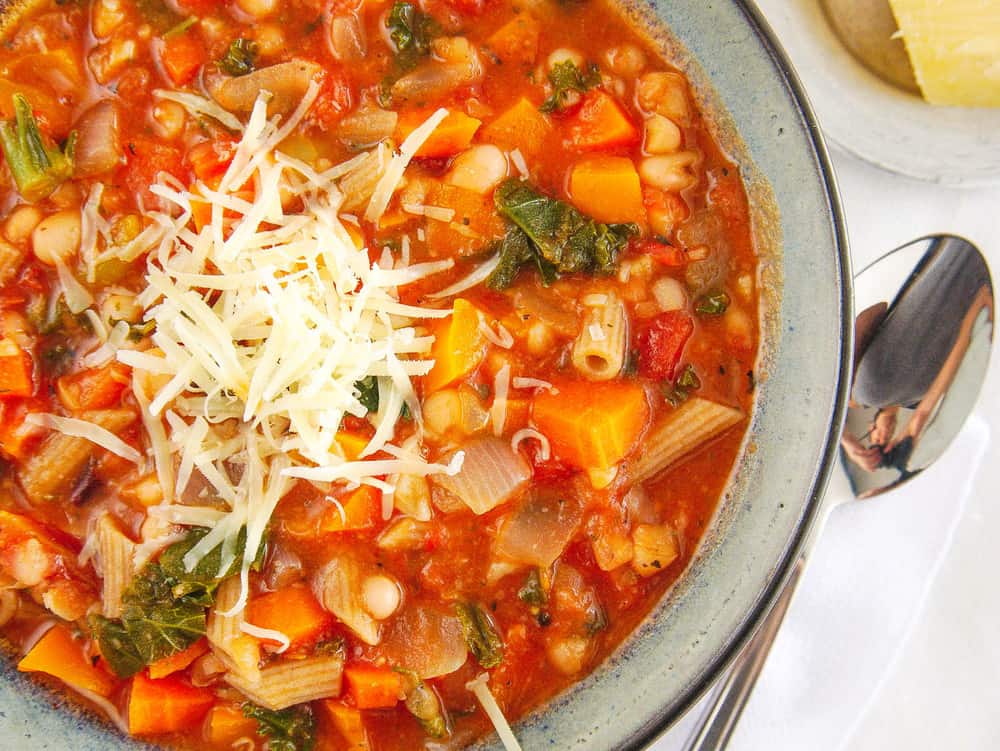 Tuscan Bean Stew with Whole Wheat Pasta - The Picky Eater