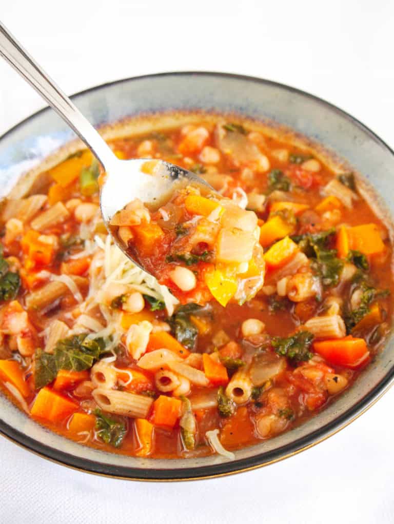 Tuscan Bean Stew with Whole Wheat Pasta - The Picky Eater