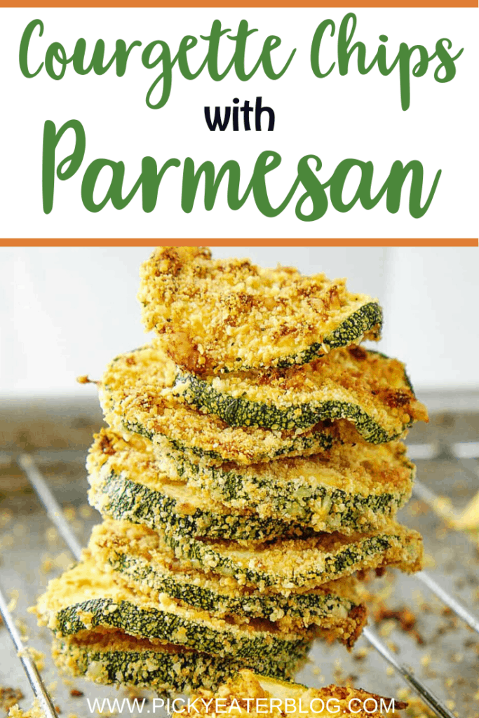 Courgette Chips with Parmesan - Baked and Crispy - The Picky Eater