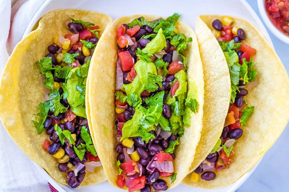 Vegan Black Bean Tacos | The Picky Eater