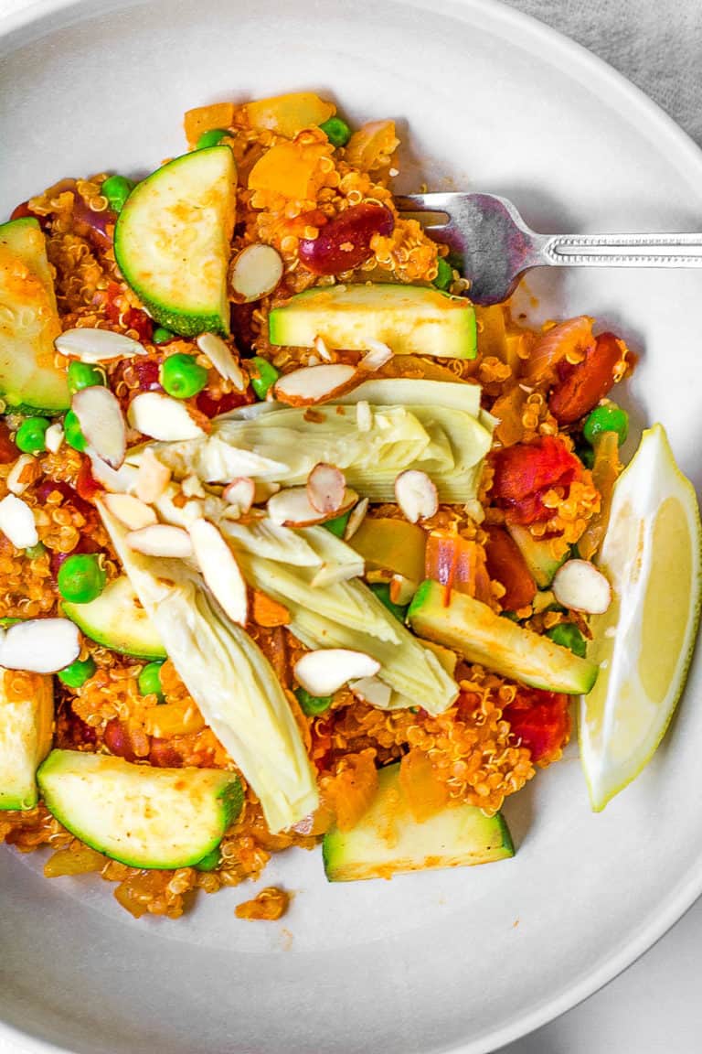 Vegetarian Paella with Quinoa (Gluten-Free) | The Picky Eater