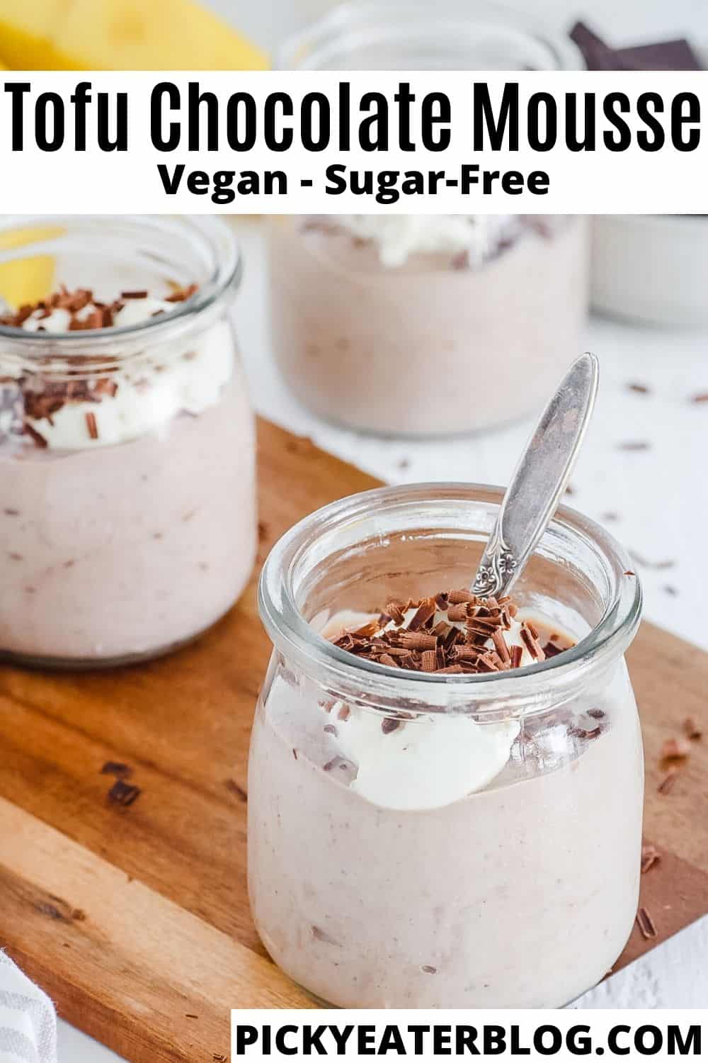 Tofu Chocolate Mousse Vegan Sugar Free JINZZY