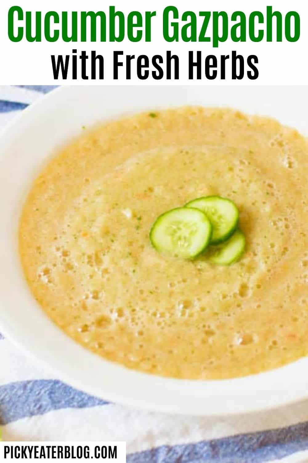 Healthy Food: Cucumber Gazpacho (Easy Recipe!)