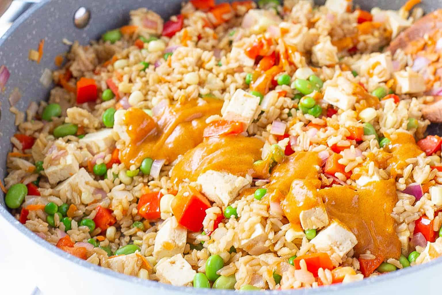 Tofu Fried Rice (Healthy,20-Minute Meal) | The Picky Eater