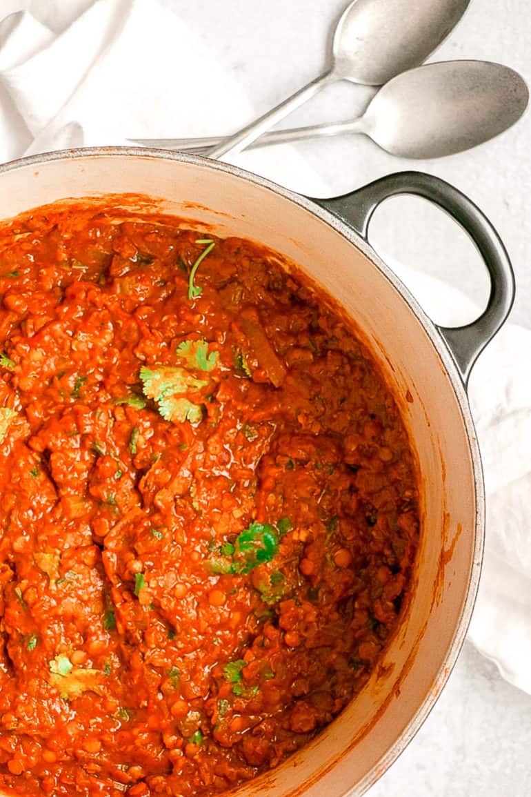 Indian Red Lentil Dahl (Easy Masoor Dal Recipe) | The Picky Eater