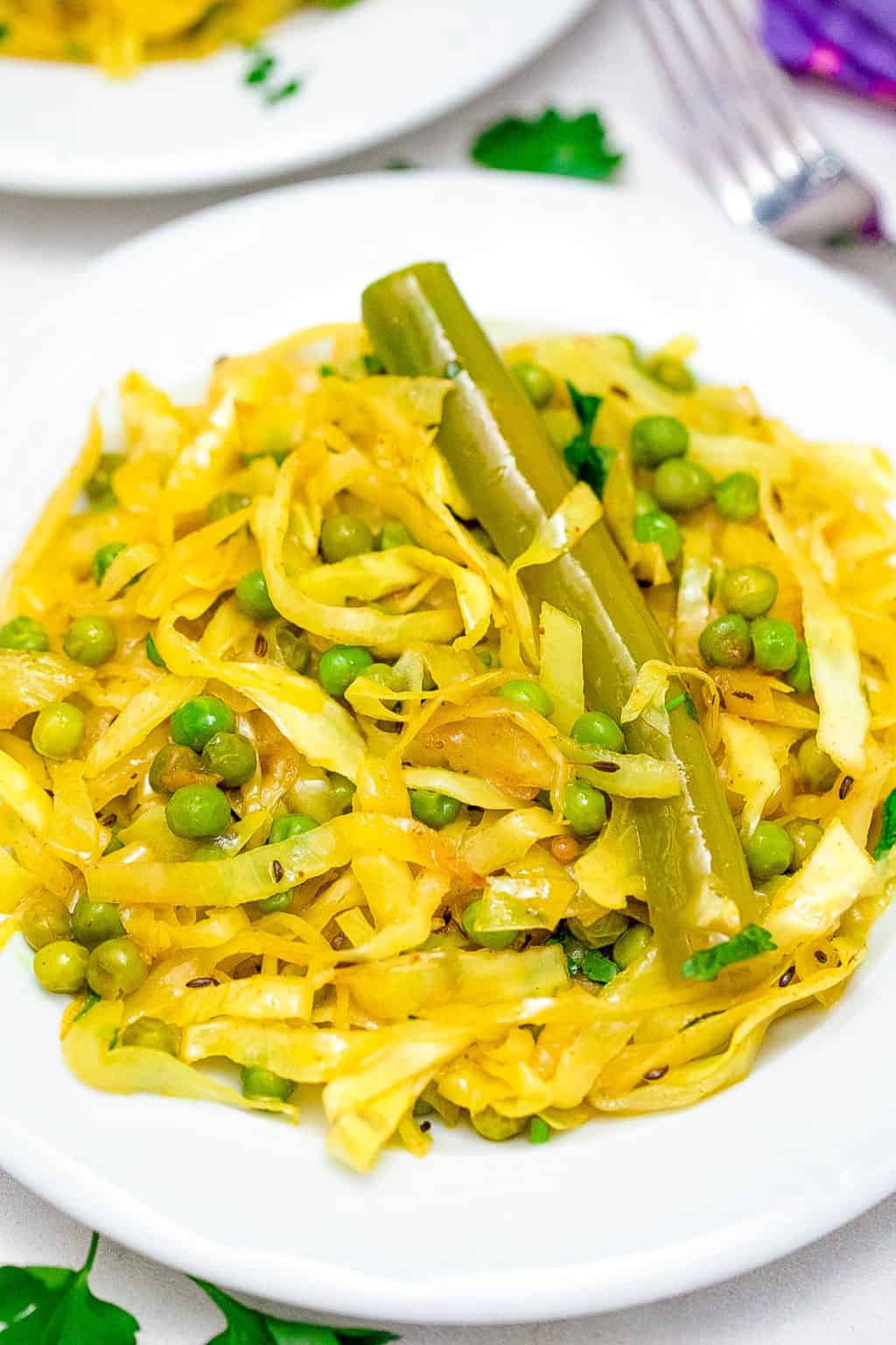 Indian Cabbage with Peas (or “Cabbage Sabzi”) | The Picky Eater