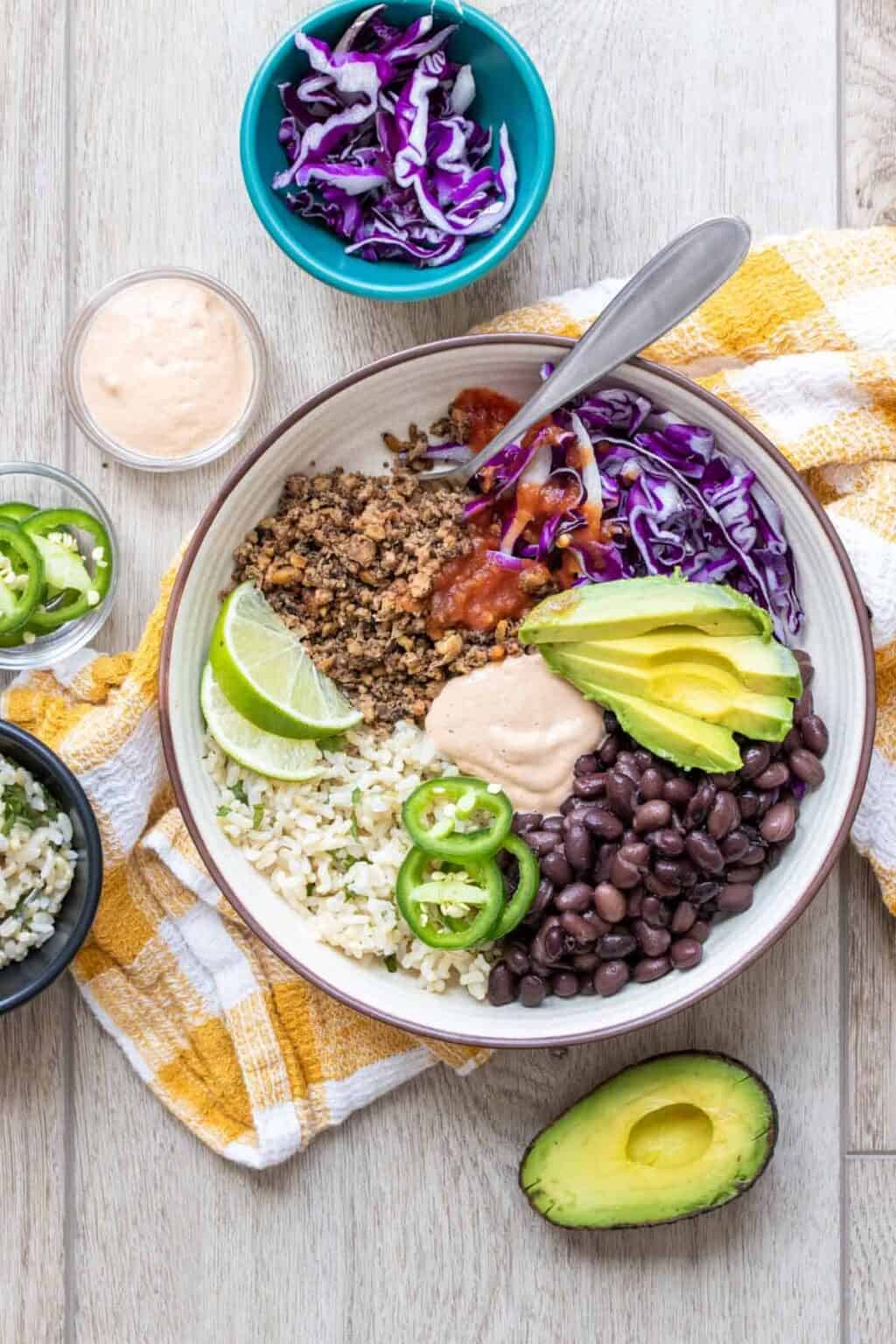 Vegan Taco Bowl (Healthy Quick Meal!) - The Picky Eater