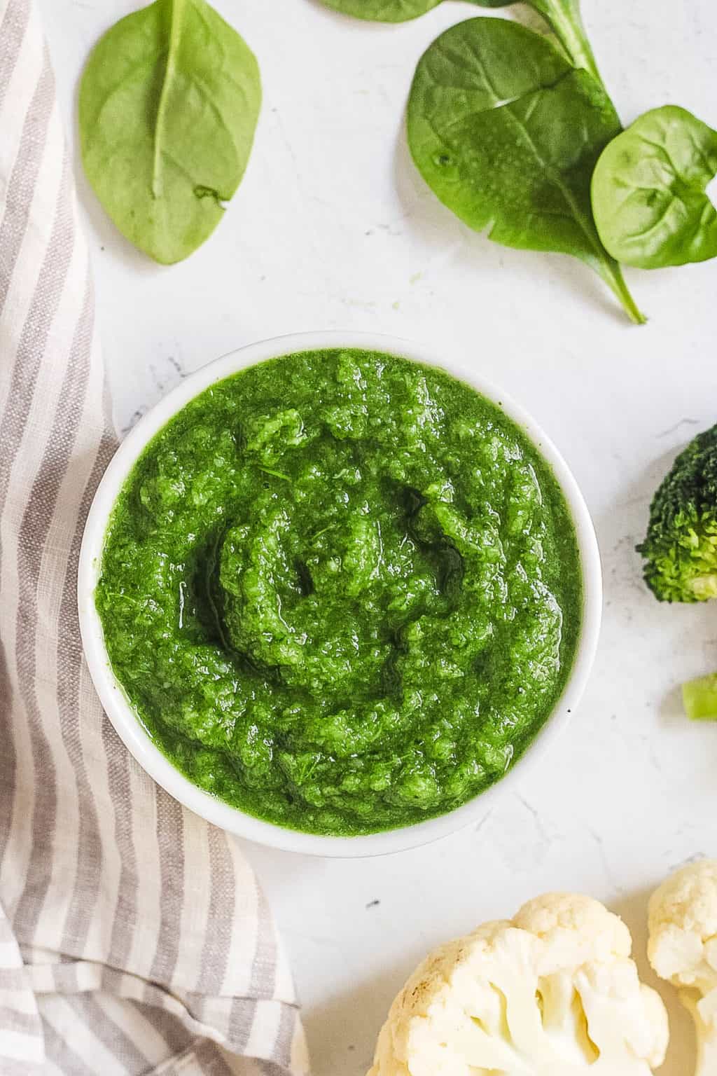 Vegetable Puree for Baby: Broccoli, Spinach, Cauliflower | The Picky Eater