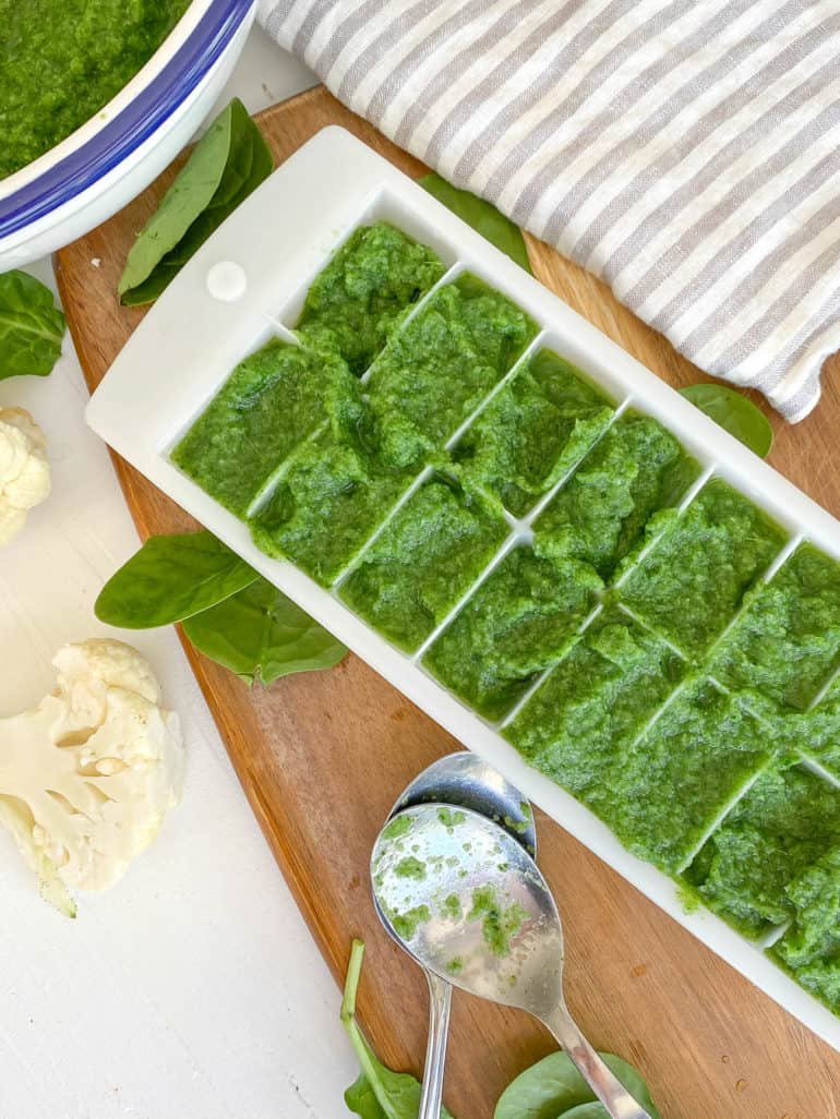 Vegetable Puree for Baby: Broccoli, Spinach, Cauliflower | The Picky Eater