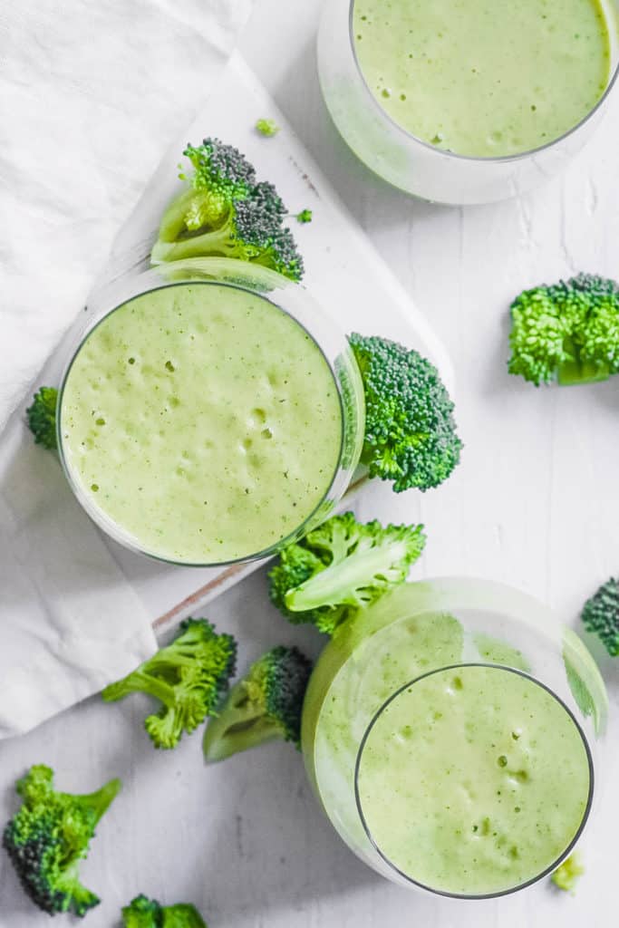 Broccoli Smoothie Recipe With Banana (Vegan Option!) | The Picky Eater