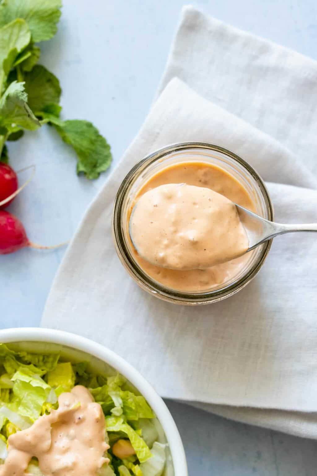 Dairy-Free Thousand Island Dressing (With No Mayo!) | The Picky Eater