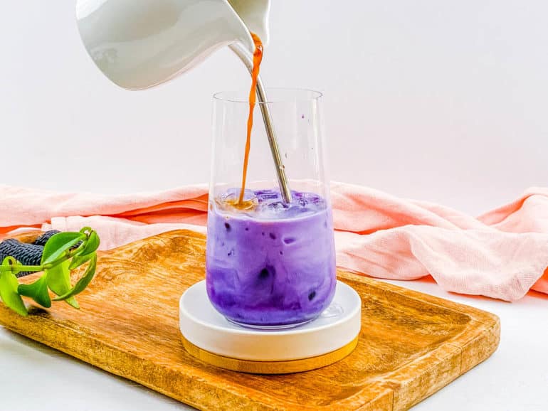 Ube Latte (Iced Purple Yam Espresso!) - Doctor Woao