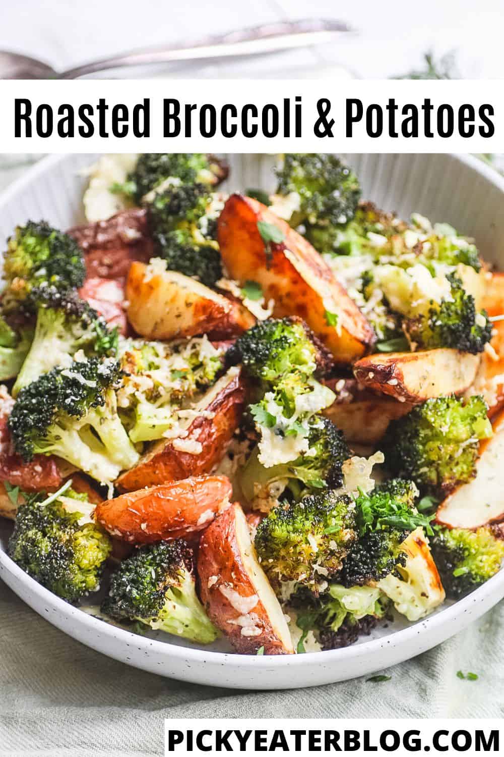 Healthy Food: Roasted Broccoli And Potatoes With Parmesan