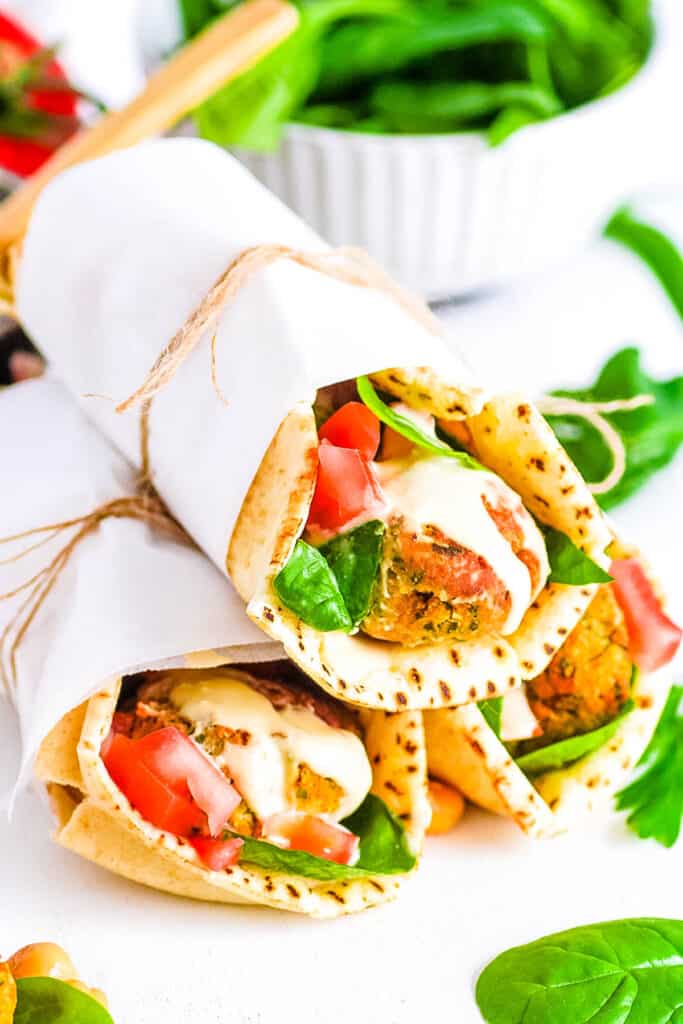 Healthy Falafel Wraps | The Picky Eater