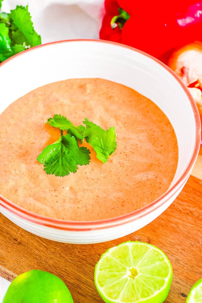 Smoky Red Pepper Crema | The Picky Eater