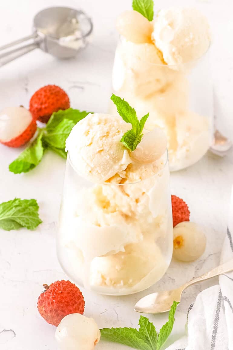 Lychee Ice Cream | The Picky Eater