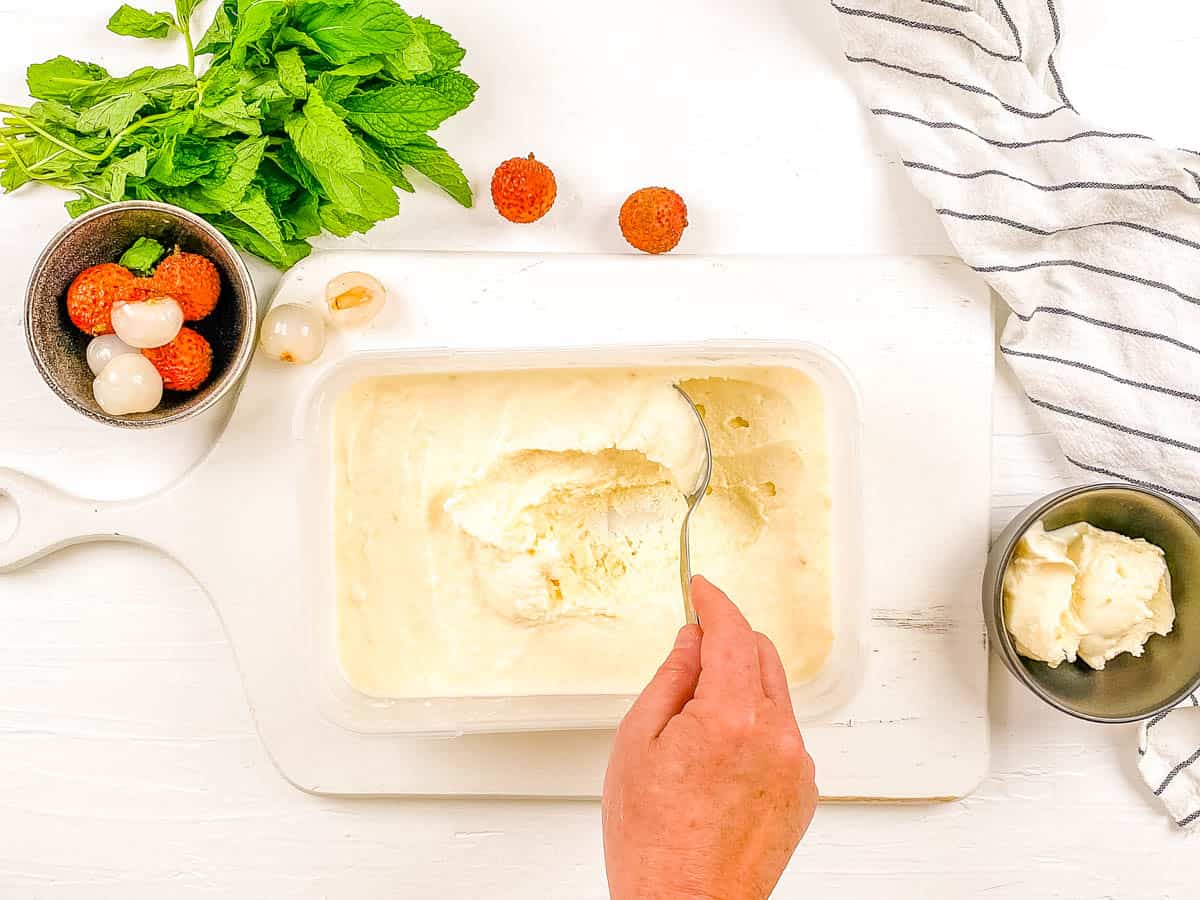 Lychee Ice Cream | The Picky Eater