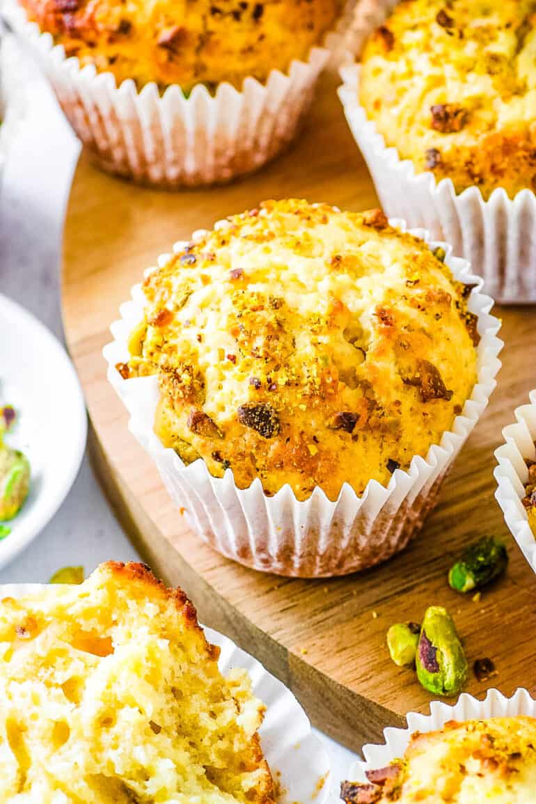 Homemade Easy Pistachio Muffins (Bakery-Style!) | The Picky Eater