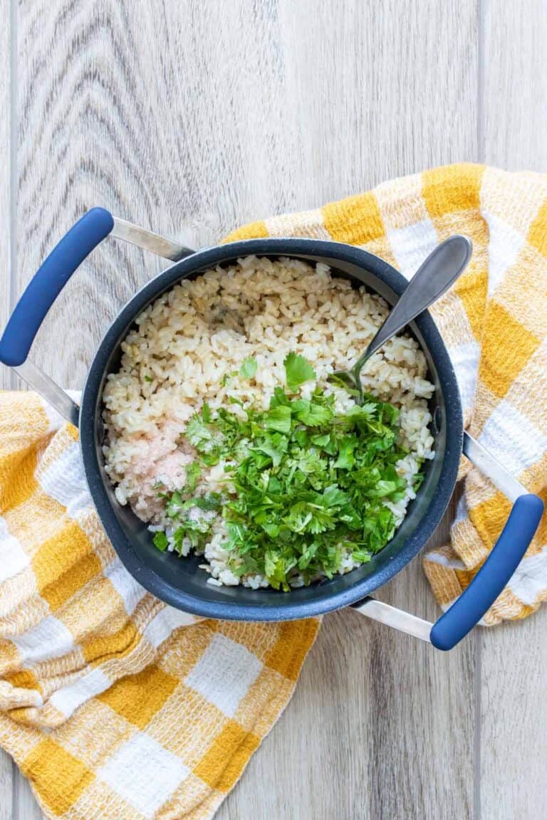 4 Ingredient Cilantro Lime Rice (Rice Cooker Recipe) | The Picky Eater