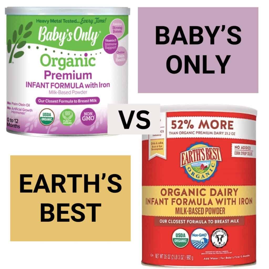 Baby’s Only vs. Earth’s Best: Which Baby Formula is Better? | The Picky ...