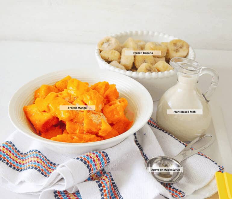 Mango Nice Cream (4-Ingredients, Healthy!) | The Picky Eater