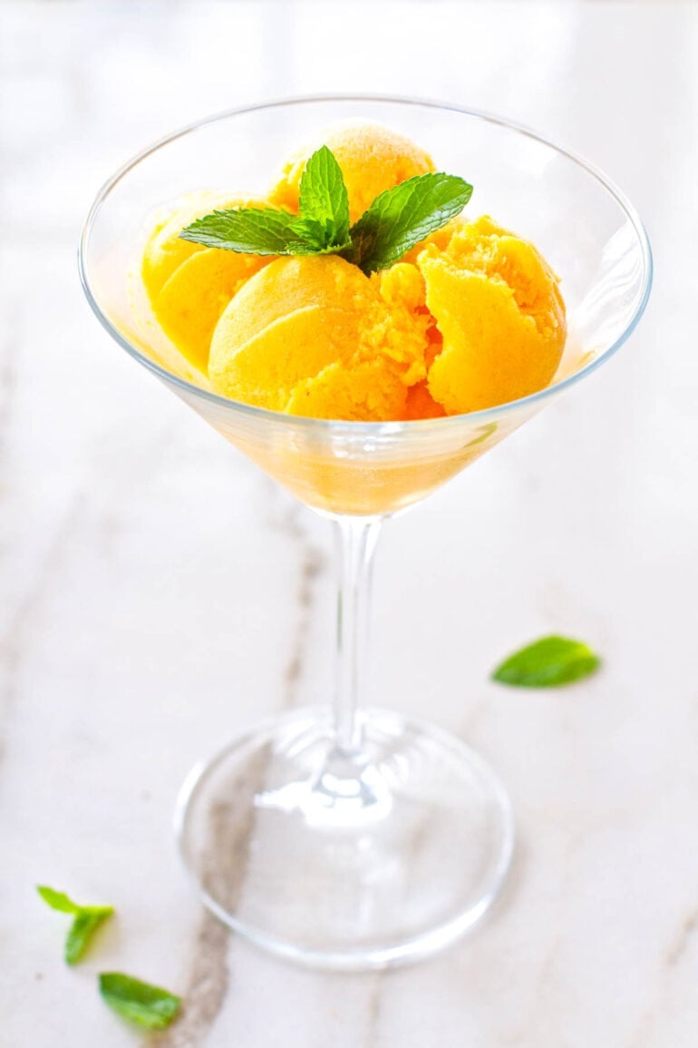 Mango Nice Cream (4-Ingredients, Healthy!) | The Picky Eater