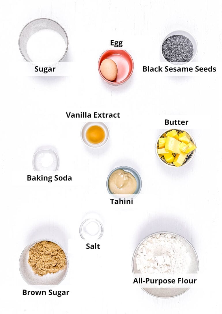 Black Sesame Cookies | The Picky Eater