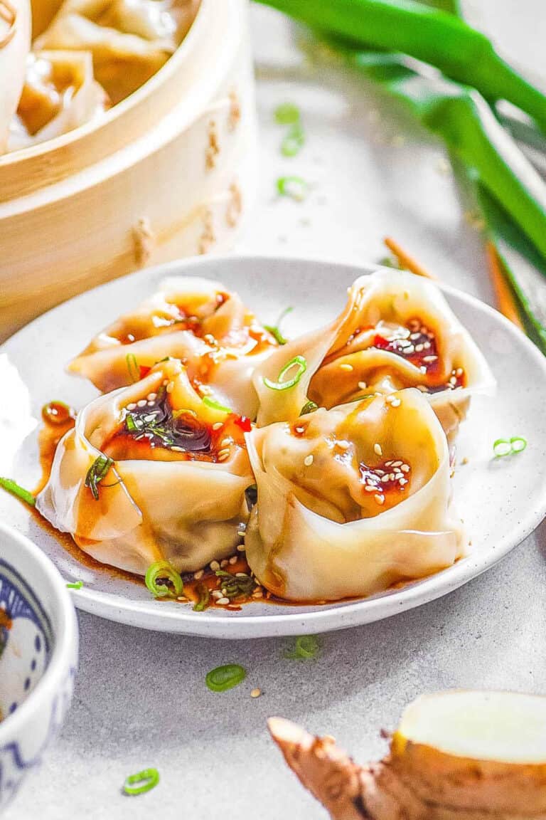 Easy Vegetarian Wontons | The Picky Eater