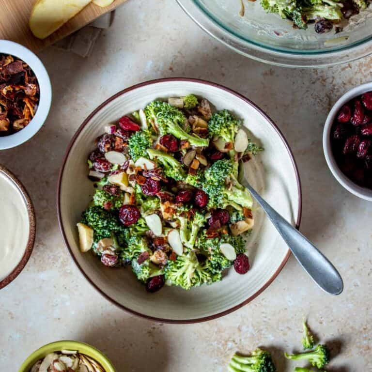 Vegan Broccoli Salad (Easy Recipe!) - The Picky Eater